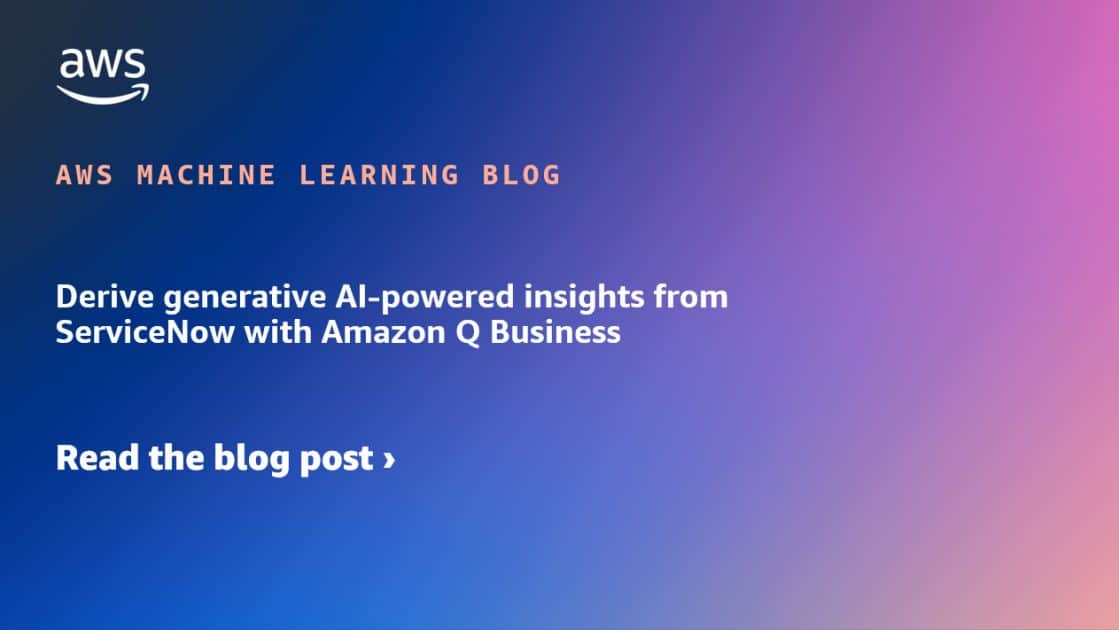 Inicia sesión en Amazon Q Business e integra insights impulsados por IA ...