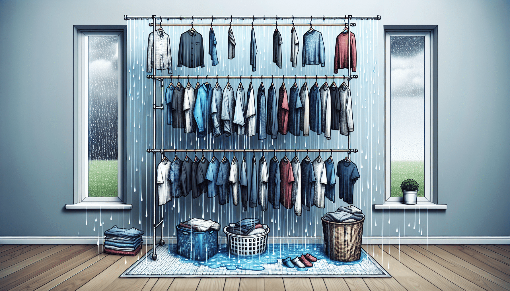 Secado Eficiente: Ropa Lista en Días de Lluvia Sin Ocupación Adicional ...